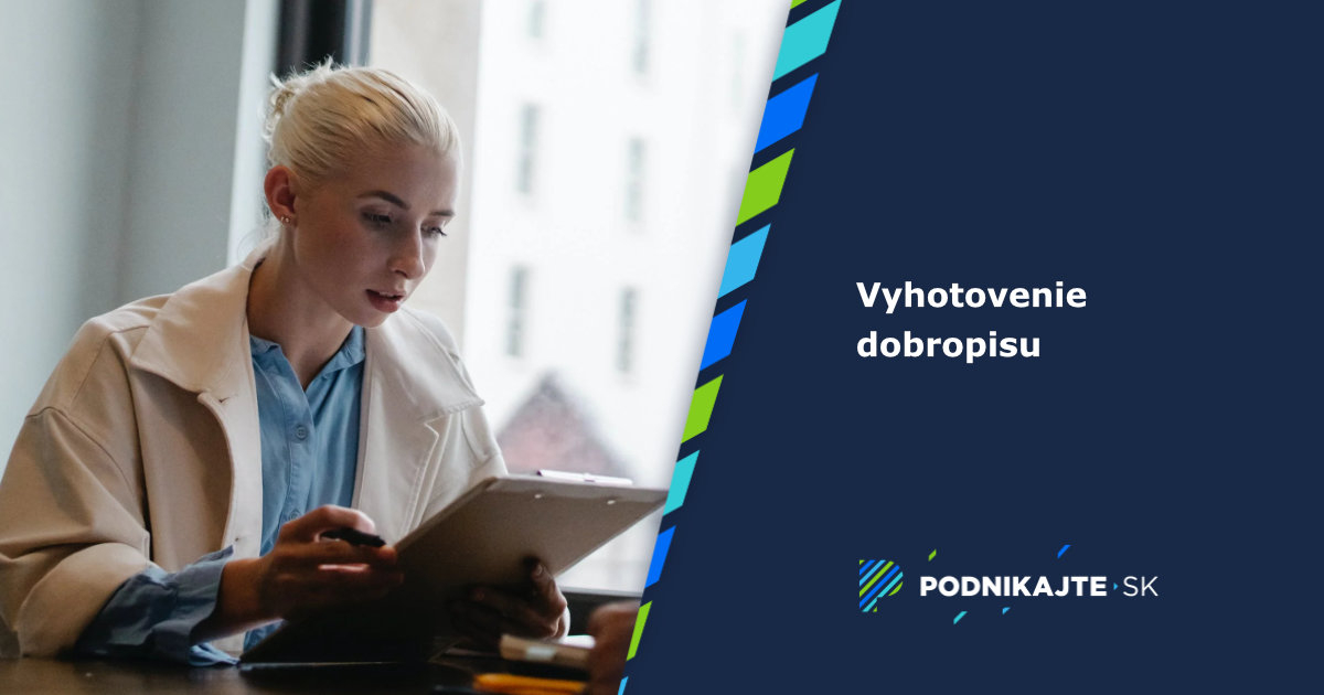 Dobropis – vzor a tipy ako ho správne vystaviť | Podnikajte.sk