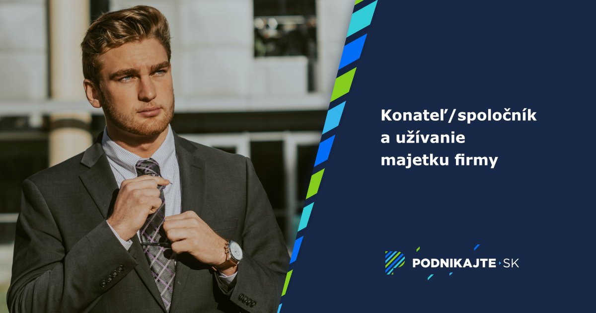 Konateľ/spoločník a používanie majetku firmy z daňového hľadiska ...