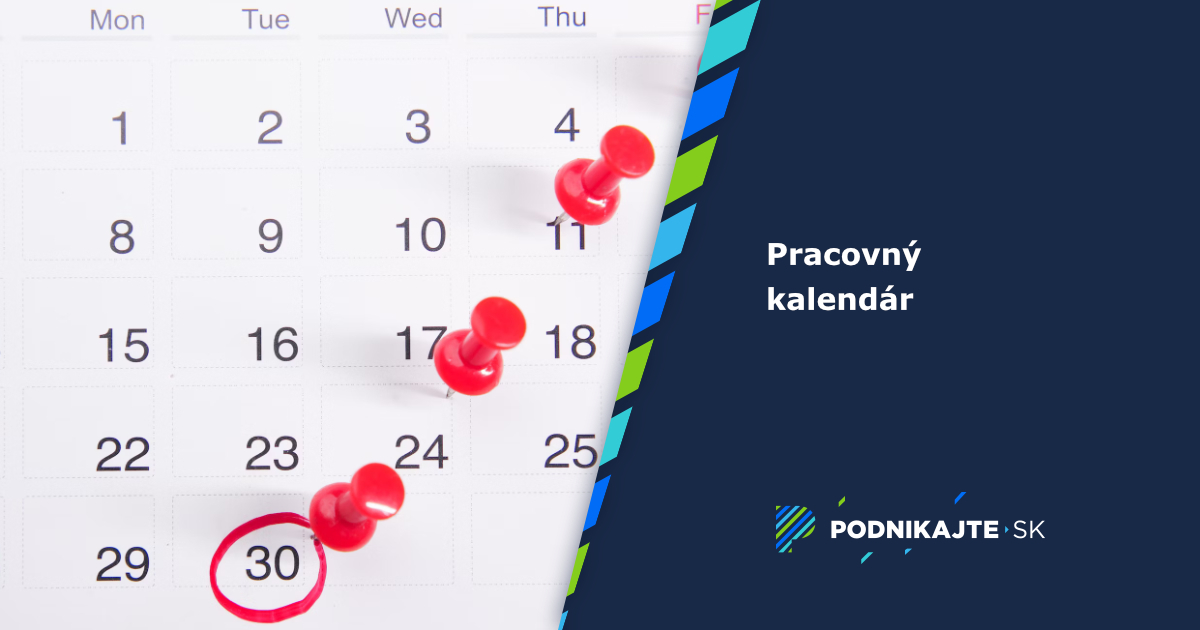 Pracovný kalendár 2025 | Podnikajte.sk